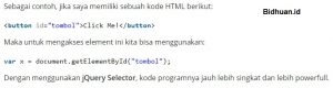 Belajar Jquery: Dasar Penggunaannya, Jquery Dom Manipulation dan Jquery Animation - Berbagi ...