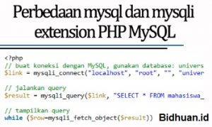 Perbedaan Mysql dan Mysqli dalam Pengoperasian di Dunia Pemrogramman ...